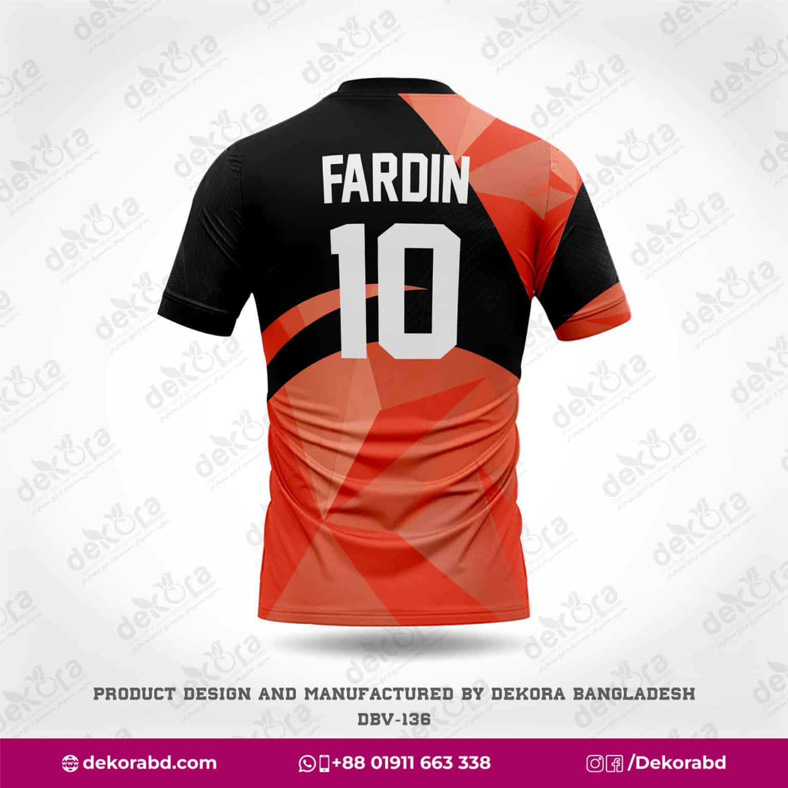 Custom V Neck Jersey With Polyester Fabric Sublimation Print