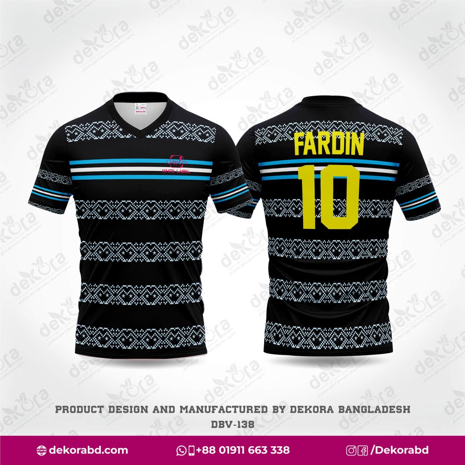 Tailored Made Customize Sports V-Neck Jersey | Dekora BD