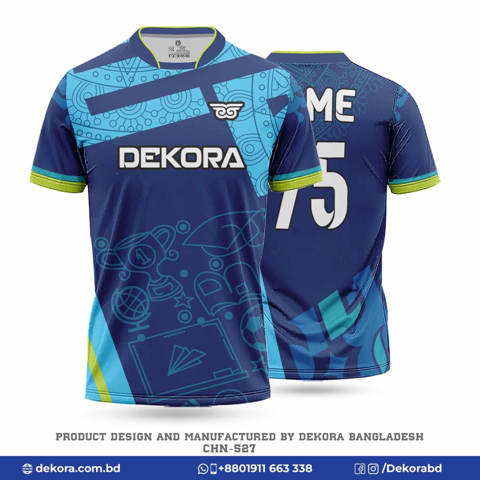 Personalized Chinese Neck Gaming Jersey For All Gamer-CHN-527 - Dekora BD