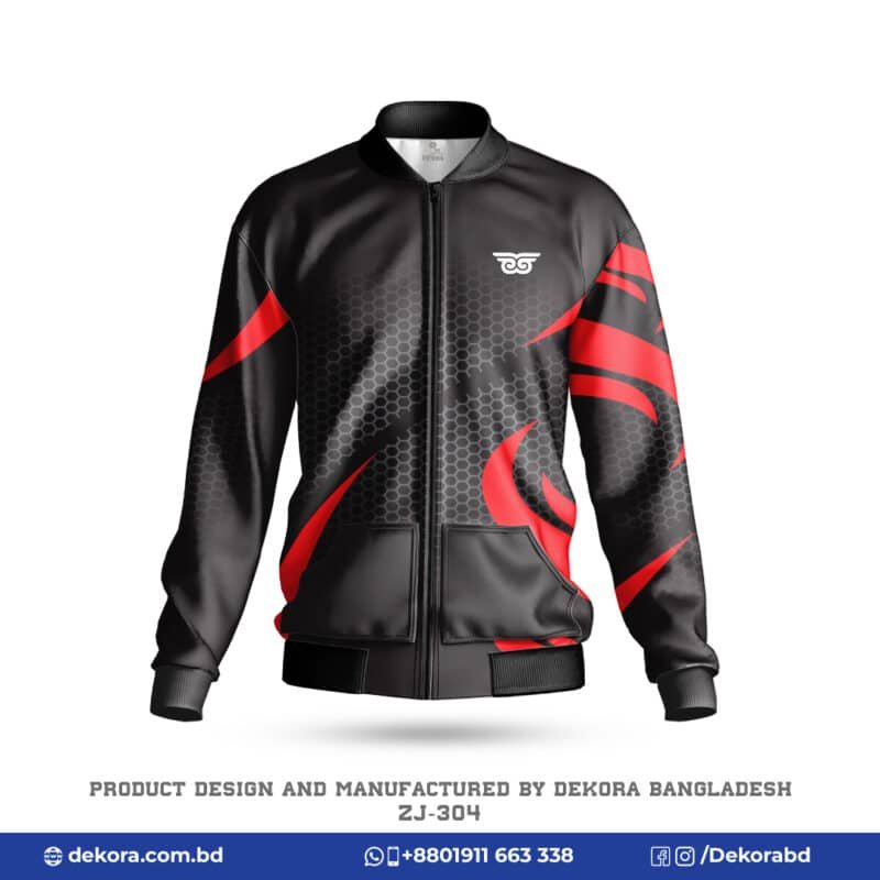 Best Custom Sports Jacket With Customized Logo-ZJ-304 - Dekora BD