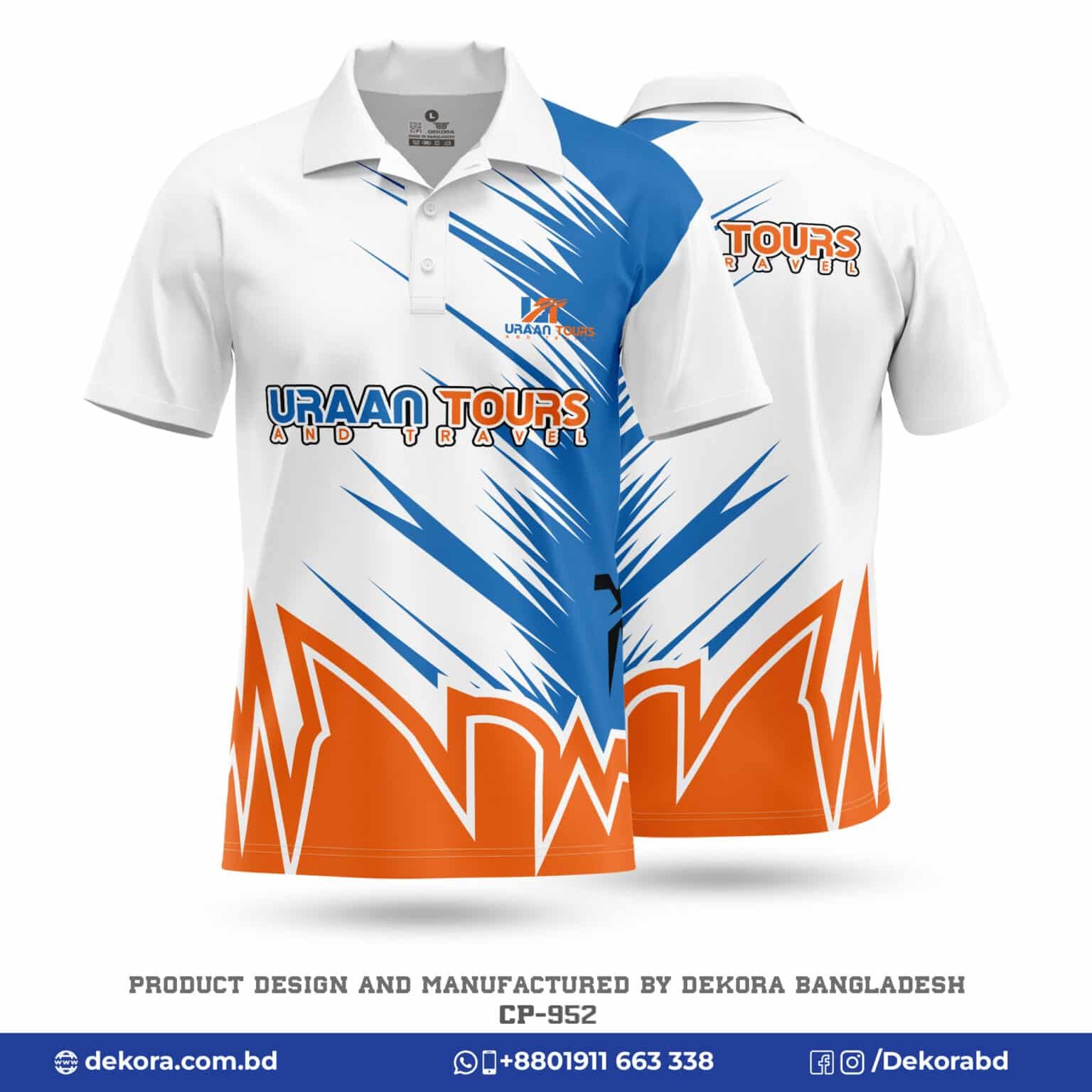 Custom Corporate Original Polo T Shirt Logo Design-CP-952